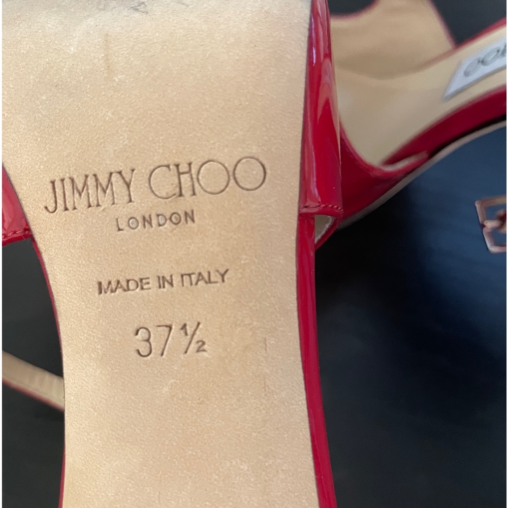 Jimmy Choo Lancer 100 Pumps Red Stunning, Like New! - Gem
